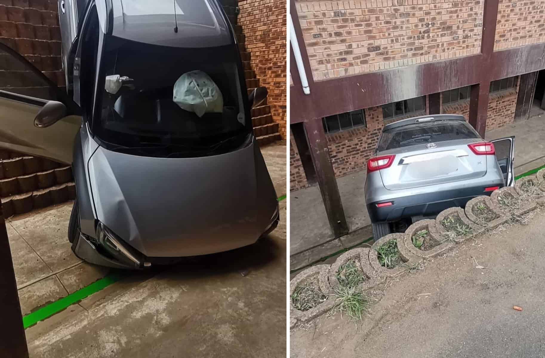 Two teachers injured after car crashes down school embankment | The Witness