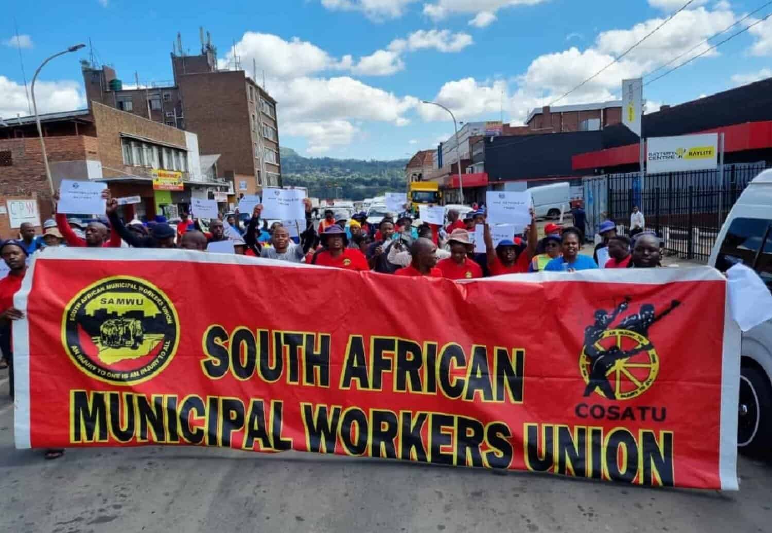 City waste dept workers protest over slow response to wage issues | The ...