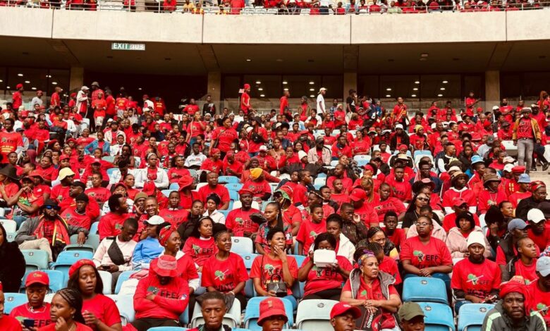 EFF supporters arrive in Moses Mabhida in large numbers | The Witness