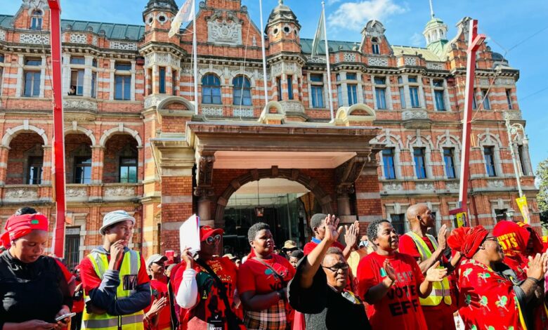 EFF protest outside City Hall | The Witness