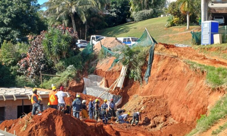 PICS | Wall collapse at Ballito construction site kills four, injures ...