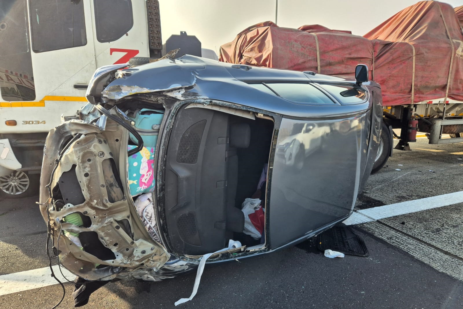 PICS | Truck brake failure at toll gate leaves four injured | The Witness