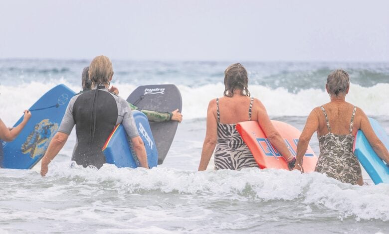Grannies make waves bodyboarding | The Witness