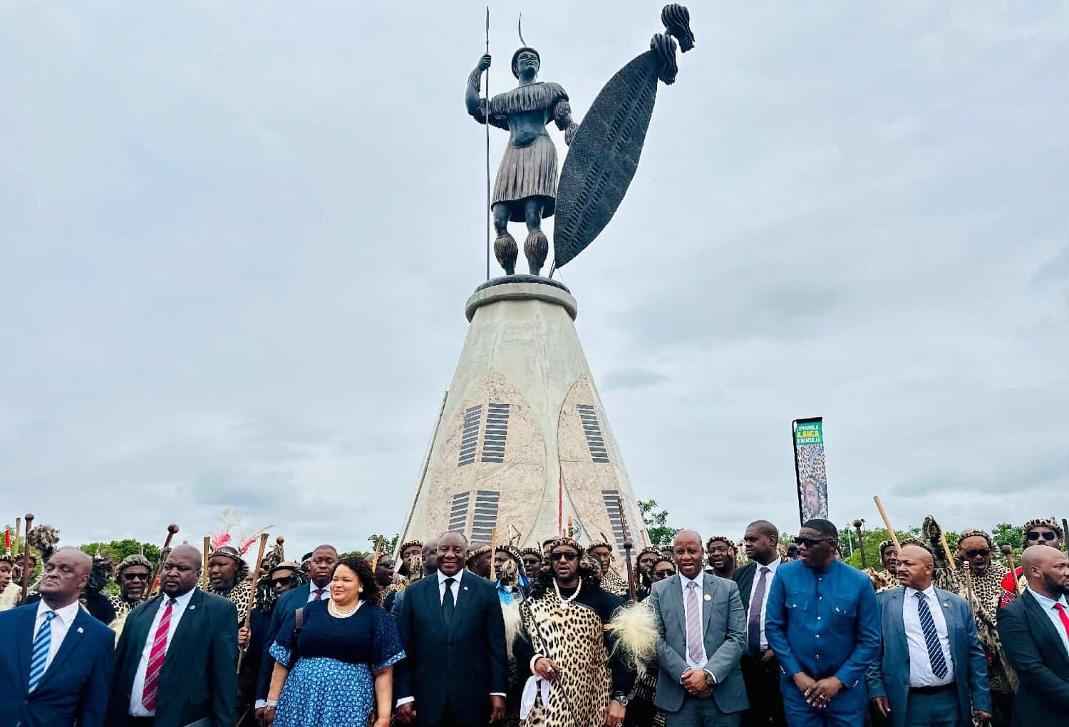 IN PICS | King Misuzulu unveils statue of the late King Shaka Zulu ...