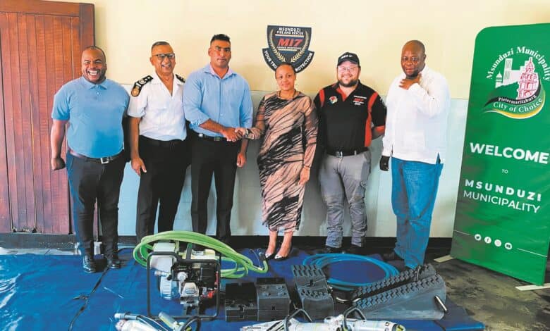 Mi7 donates life-saving rescue equipment to Msunduzi Fire Department ...