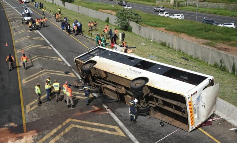 At least 12 dead in East Rand bus crash near OR Tambo Airport | The Witness