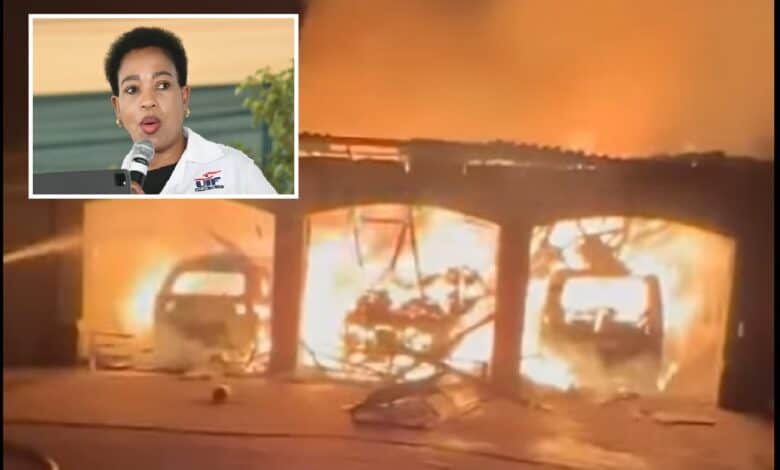 Update: Dube-Ncube escapes unharmed after fire guts house | The Witness