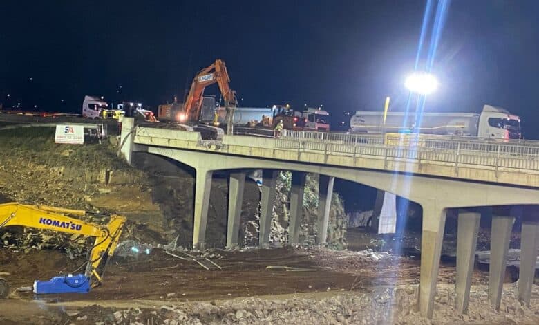 WATCH | Market Road bridge demolished, cleanup underway | The Witness