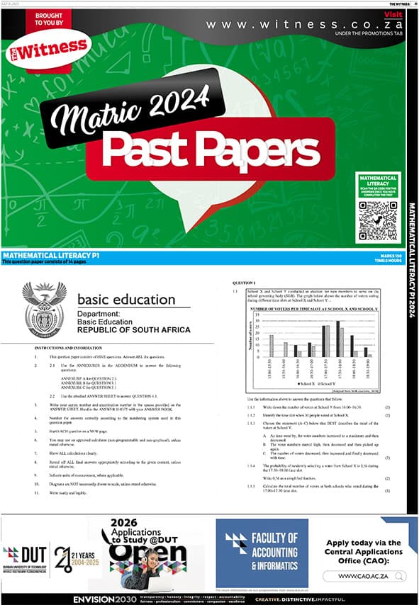 Matric Past Papers | The Witness