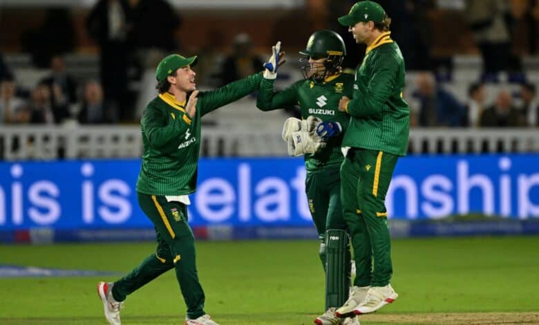 Breetzke stars as South Africa edge England by five runs for ODI series ...