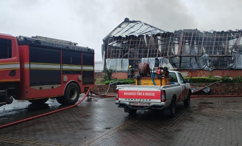 WATCH | Firefighters battle massive blaze at PMB nappy factory | The ...