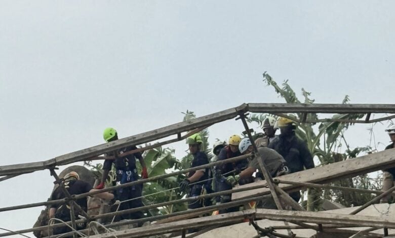 Rescue efforts resume at first light after Redcliffe temple collapse | The Witness