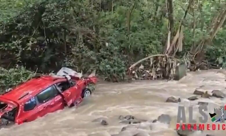 Two bodies found after car swept away in Amanzimtoti floods | The Witness