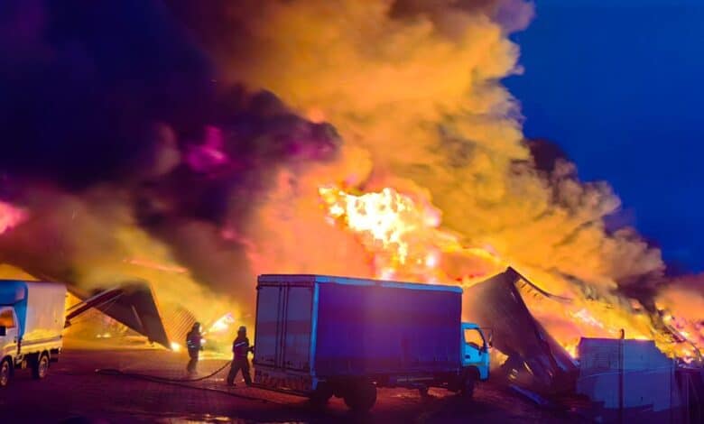 WATCH | Inferno engulfs Pietermaritzburg nappy factory | The Witness