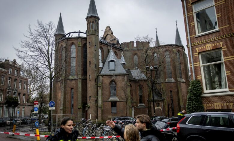 Fire ravages Amsterdam church on 'unsettled' Dutch New Year | The Witness