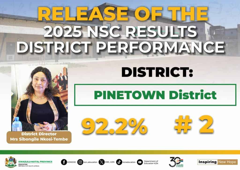 Six KZN districts make national top 10 as province tops matric results ...