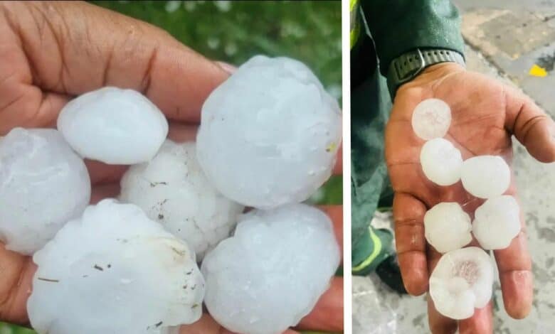 Large hail pounds parts of PMB during sudden afternoon storm | The Witness