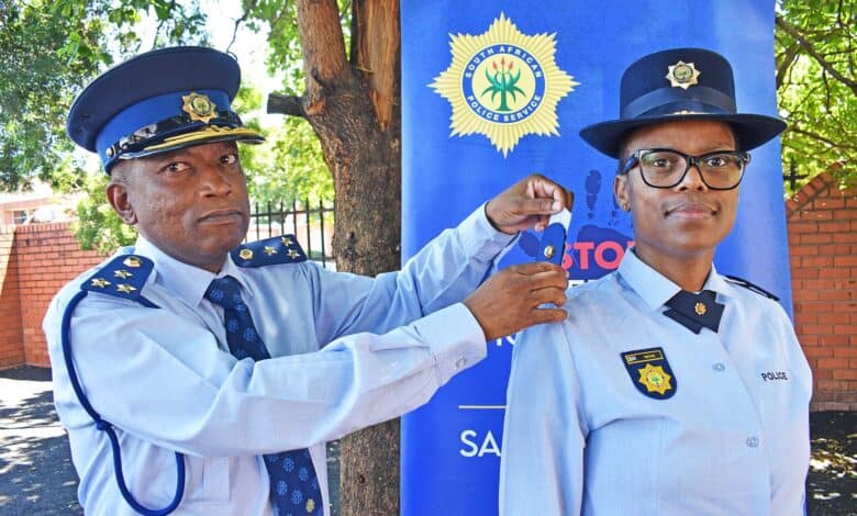 WATCH | Newly promoted police officer urges colleagues to prioritise ...