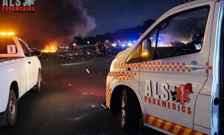 WATCH | CIT vehicle blown up in robbery on N2 near spaghetti junction ...