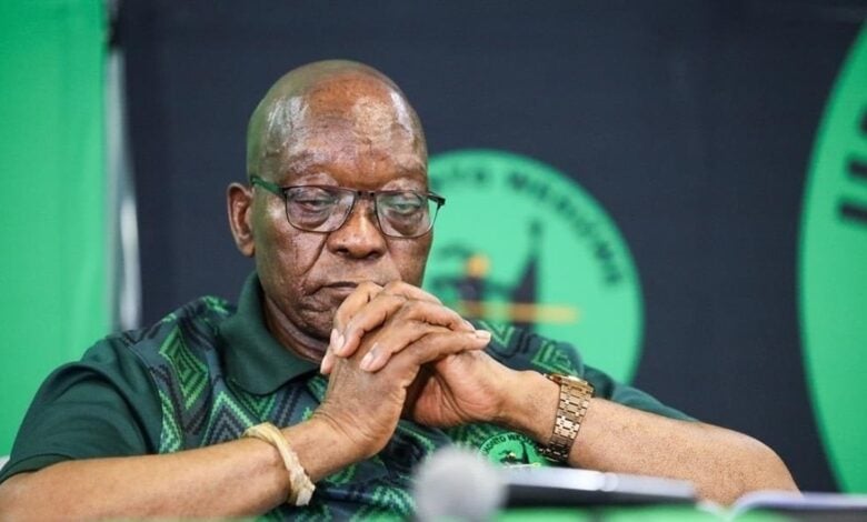 WATCH | Zuma falls while dancing as Yengeni urges supporters to back MK ...