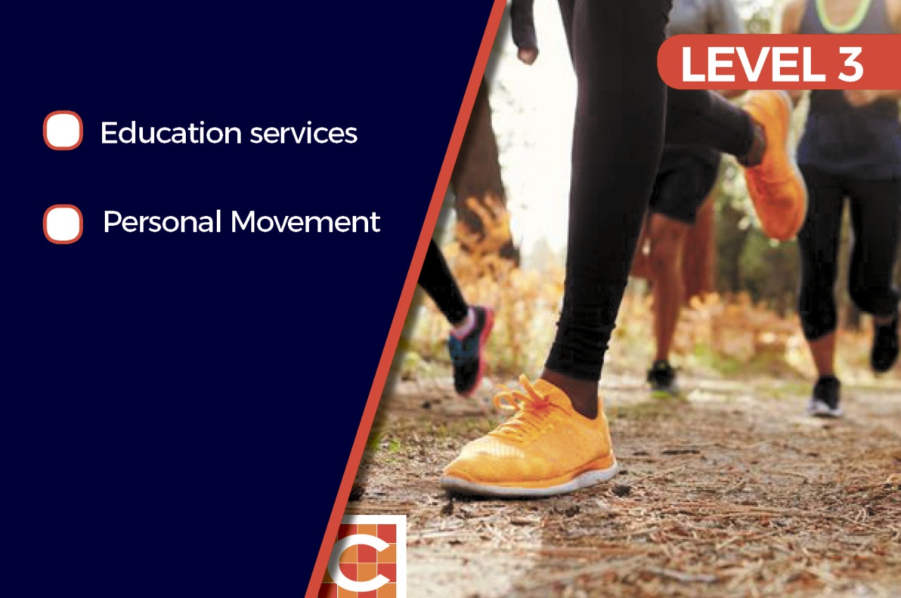 No changes to restrictions on personal movement in level 3 ...