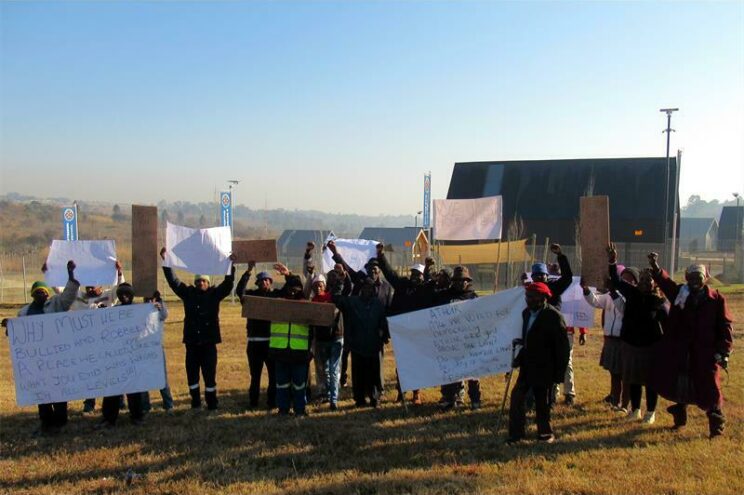 Muldersdrift residents protest against real estate developer