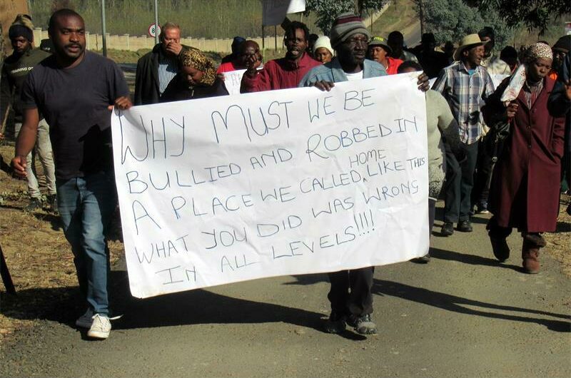 Muldersdrift residents protest against real estate developer