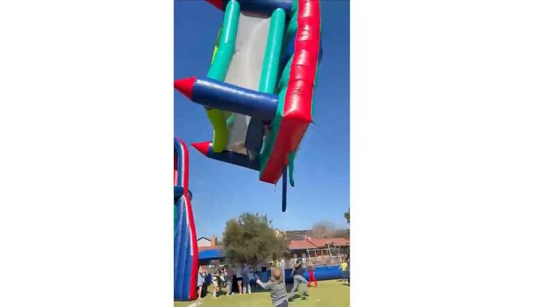Airborne jumping castle incident: Children injured, school speaks out ...