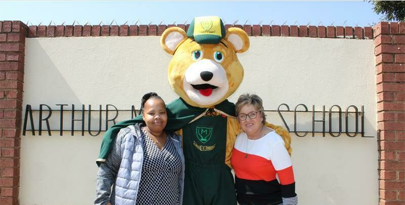 Arthur comes to life to support the children of local primary school