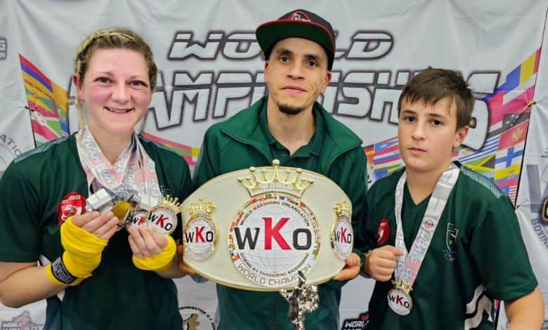 Kickboxing stars win big at world champs