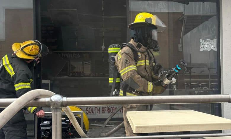 Multiple takeaway stores on fire at Princess Crossing