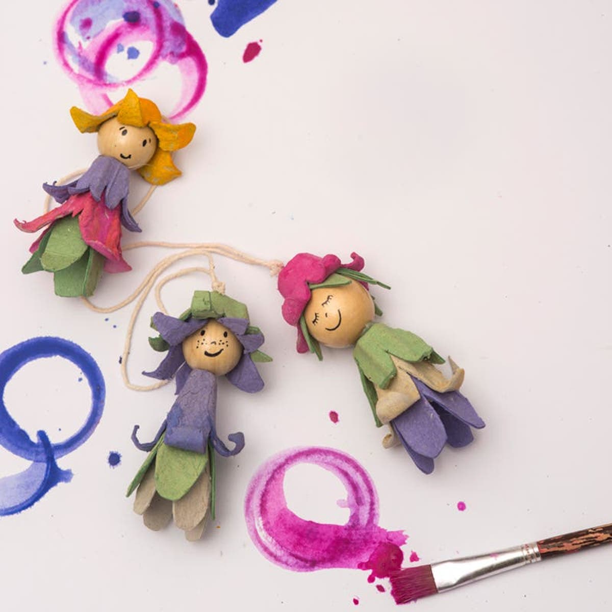 Weekend craft: Upcycle egg cartons into flower fairies | Bedfordview ...