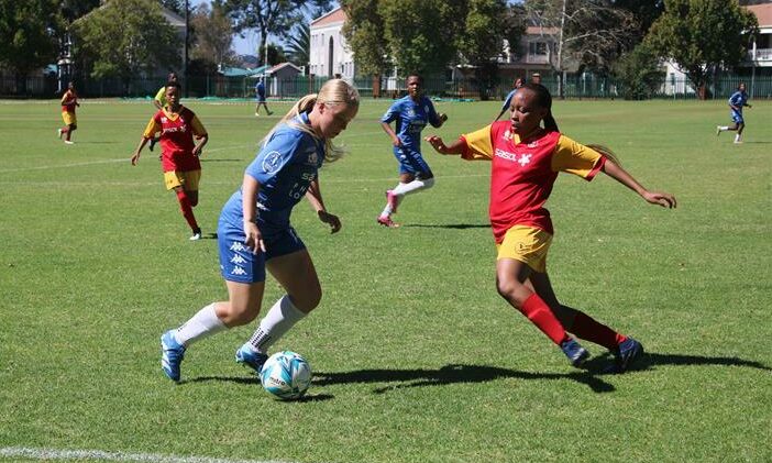 Janine van Wyk FC celebrates victory against Springs Home Sweepers ...