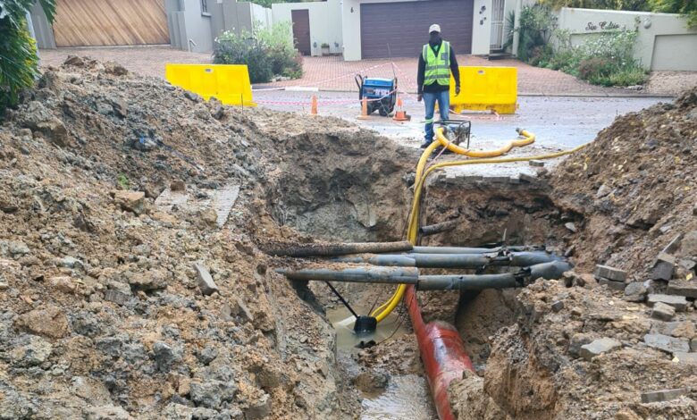 Water outage hits Dainfern as major pipe repairs continue at Fourways ...