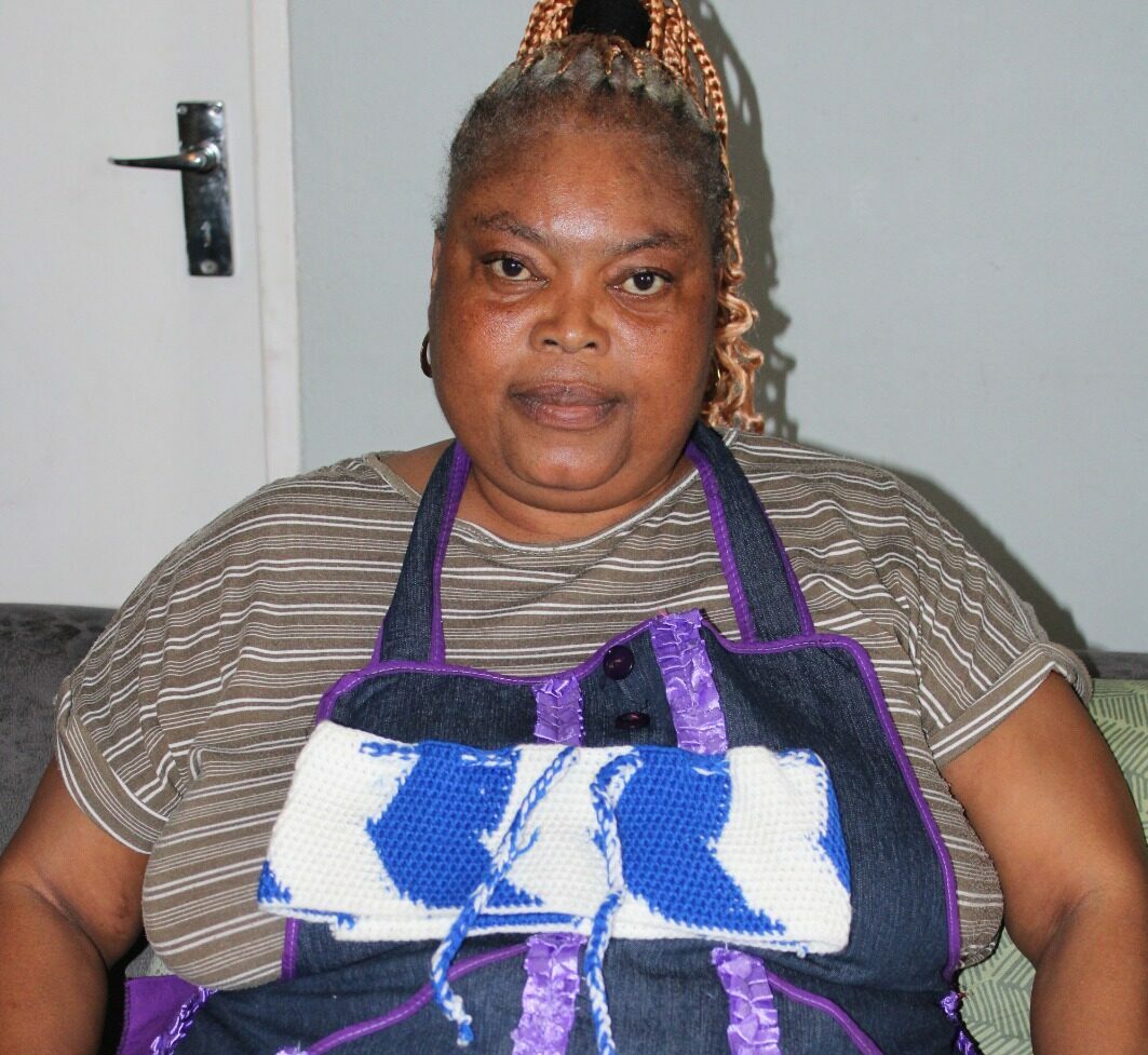 Plastic bag knitting helps Riverside woman butter her bread for 14 ...