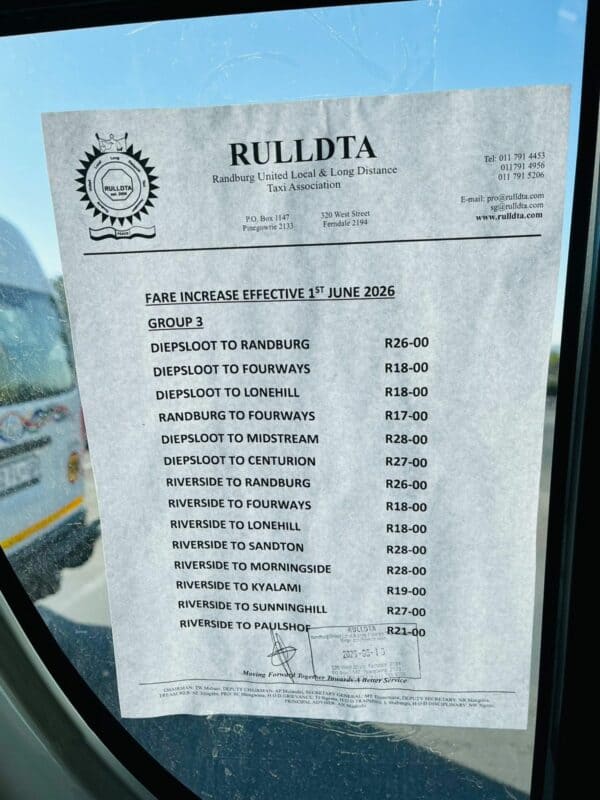 Fuel hike hits commuters harder as taxi fares increase | Fourways Review