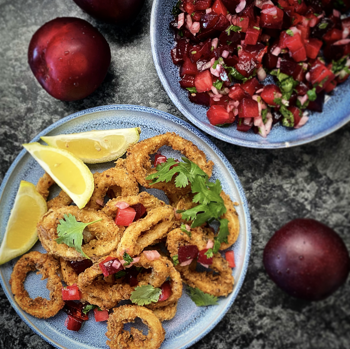What’s for dinner? Crispy calamari with plum and chilli salsa ...