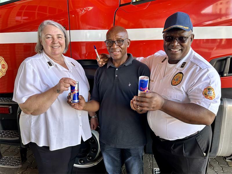 Firefighters receive energy booster | Boksburg Advertiser