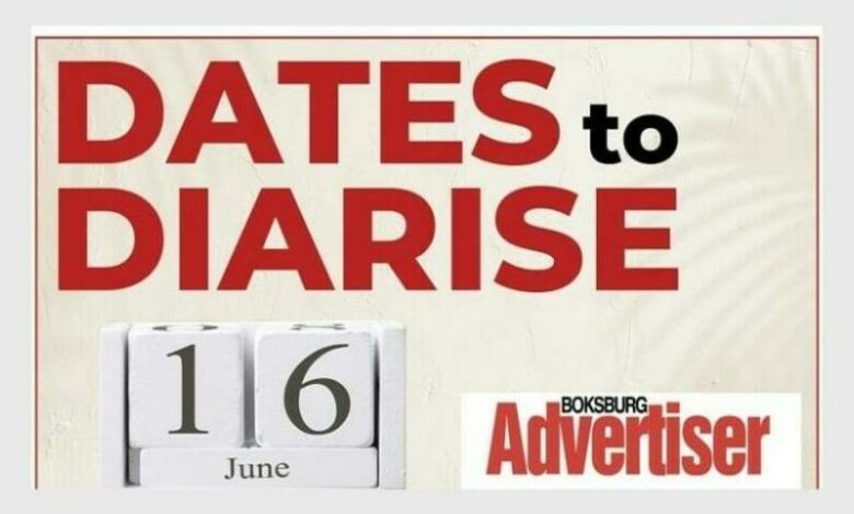 What's on in Boksburg? Diarise these dates! | Boksburg Advertiser