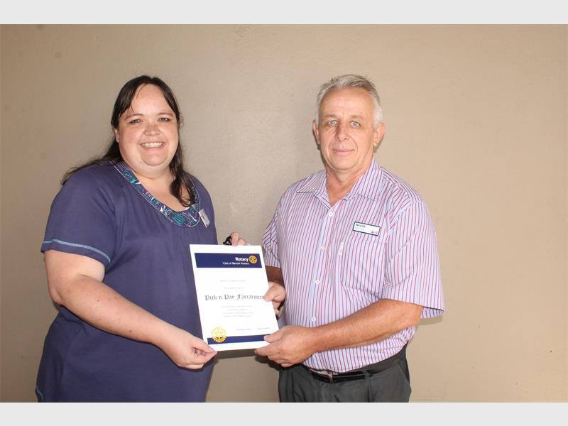 Rotary Anns thanks Pick n Pay at Sheridan Shopping Centre | Benoni City ...