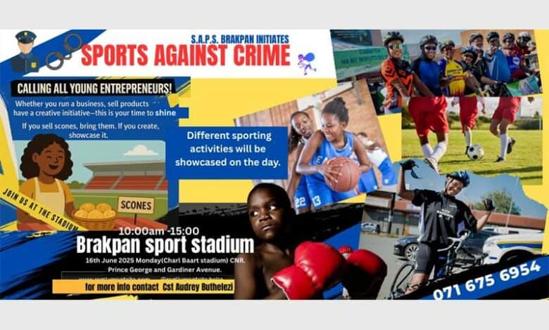 Brakpan SAPS to kick off Youth Day with Sports Against Crime | Brakpan ...