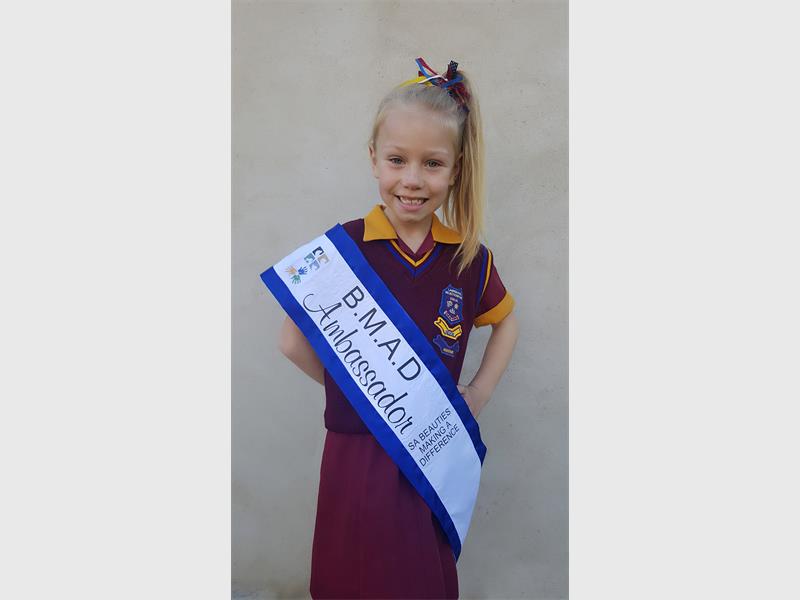 Seven-year-old girl is ambassador for BMAD | Springs Advertiser