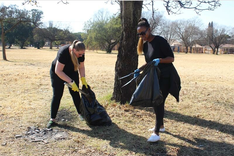 Cleaning up George Sutter Park for Mandela Day | Springs Advertiser