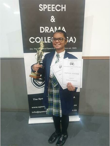 Veritas College learner receives novice performer award | Springs ...