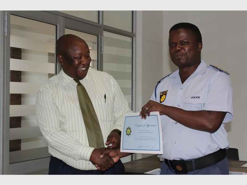 It's raining awards at the R'fontein Police | Randfontein Herald