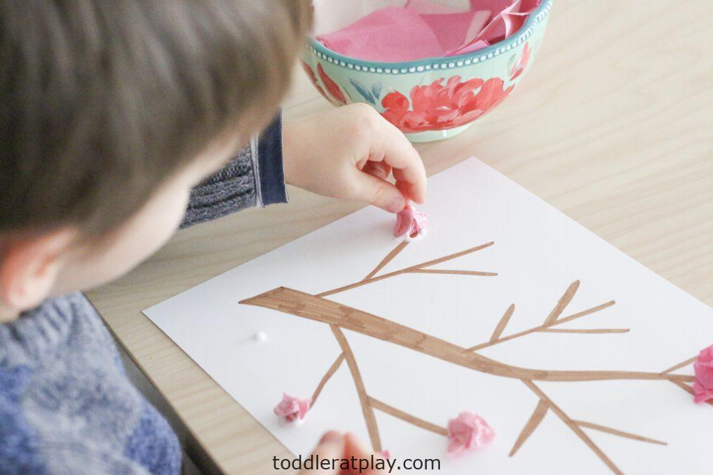 Cherry blossom tissue paper craft | Randfontein Herald