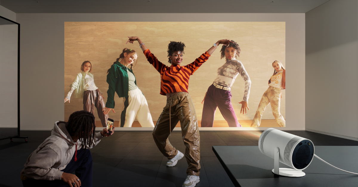 Project your vibe with the new Samsung Freestyle 2nd Gen projector