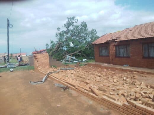 Child rushed to hospital after wall collapses during tornado ...