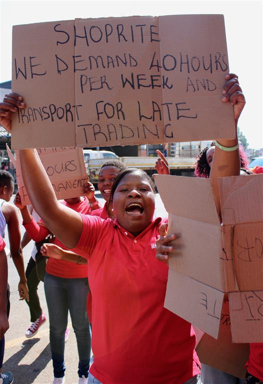 WATCH: Shoprite and Checkers workers down tools | Kempton Express