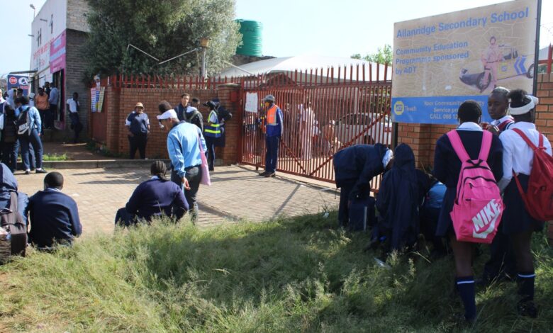 First day of school disrupted at Allanridge Secondary School | Kempton ...